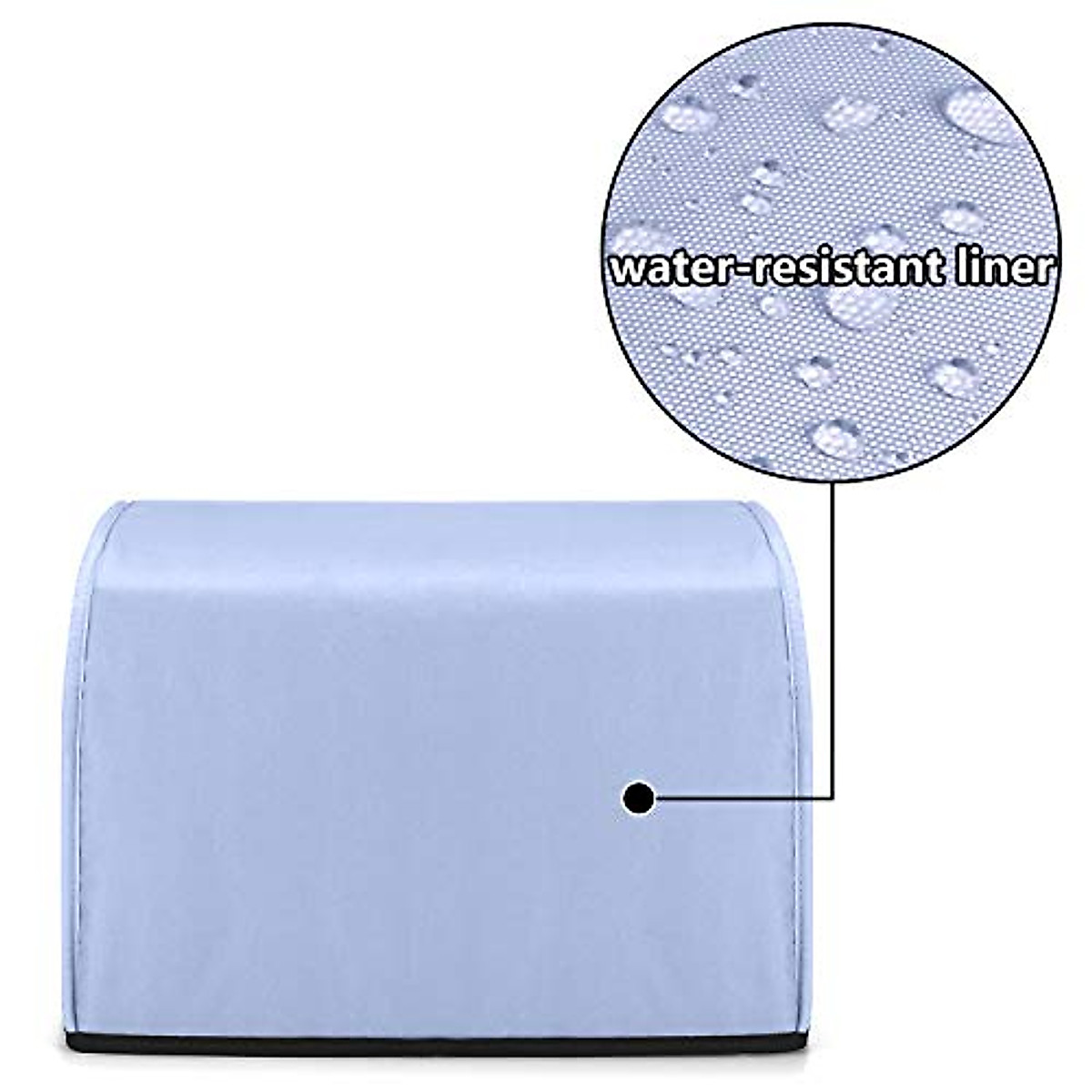 Yarwo Dust Cover with Pockets Compatible with Ninja Foodi Grill, Heavy Duty Nylon Cover with Wipe Clean Liner, Gray with Arrow