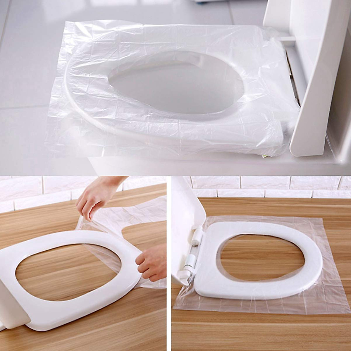 10 Packs Bathroom Accessiories Disposable Toilet Mat Disposable Cushion for Toilet Seat Toilet Pad Toilet Cushion Disposable Toilet Seat Cover Toilet Lid Travel Household