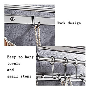 XMCX Extendable Folding Drying Rack Wall Mounted Laundry Dryer Clothes Airer Bath Towel Rack Huge Capacity Bathroom Bar Space Saver Away Racks Easy Storage (Size : 90cm/35.4in)
