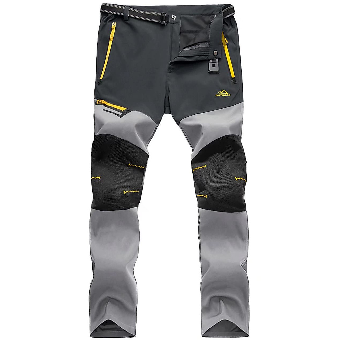 MAGCOMSEN Work Pants for Men Stretch Hiking Pants Mens Quick Dry Pants Water Resistant Pants Climbing Pants Lightweight Pants Camping Pants Mens