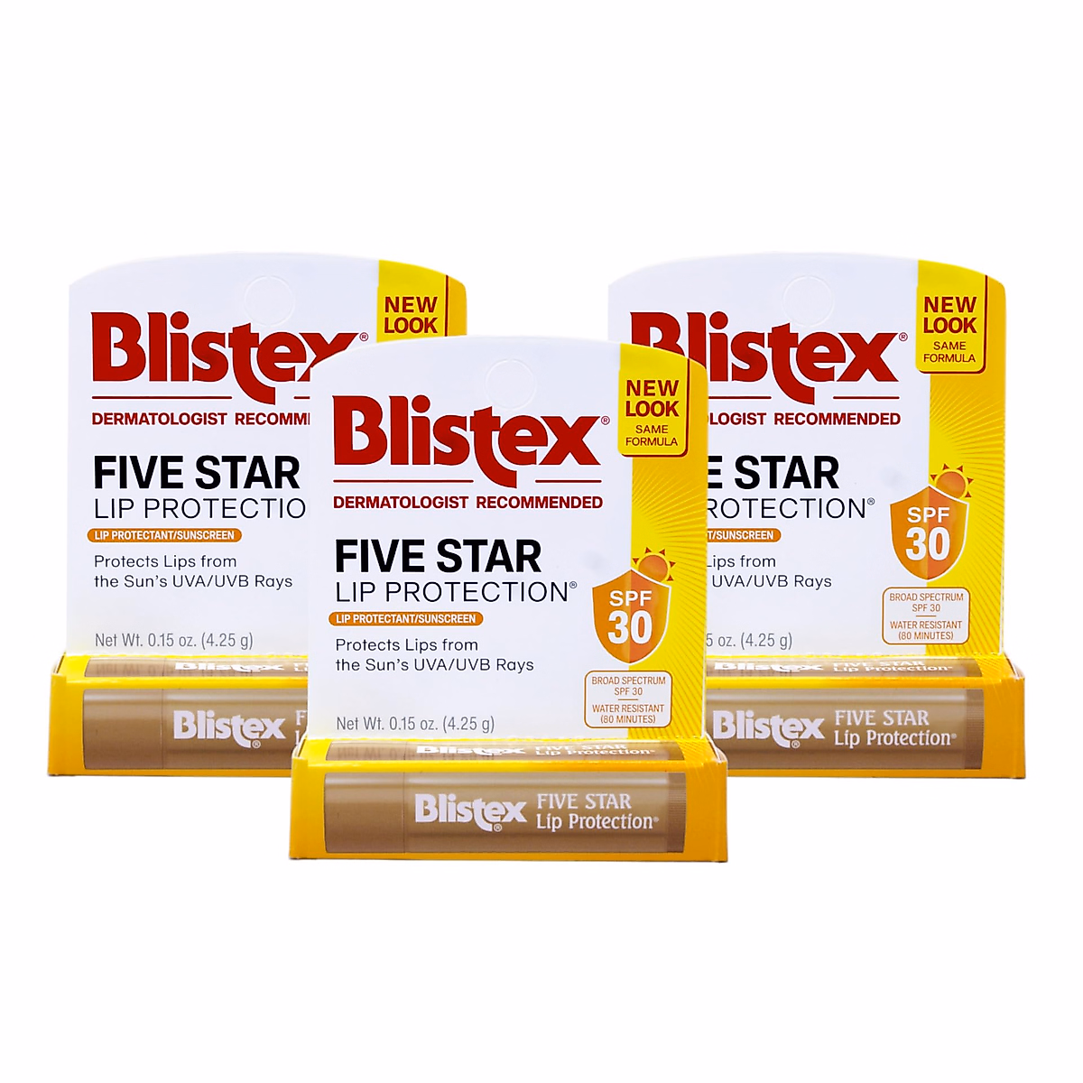 Blistex 5 Star Lip Protct Size .15oz, 3 pack
