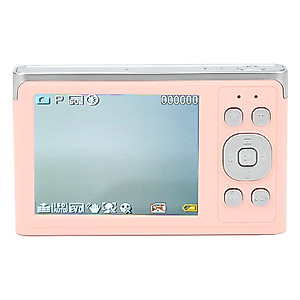 Digital Camera, 2.88in IPS HD Screen 50MP Pixels Portable Camera LED Fill Light AF Autofocus for Video Recording (Pink)