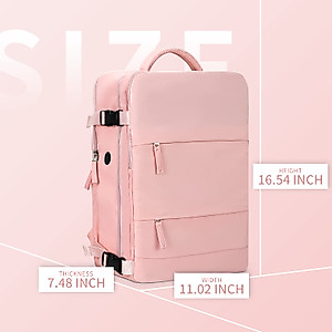 Travel Backpack for Weekend Trip, Travel Backpack for Women with Wet Compartment for skincare and makeup amenities, Large Backpack with Shoe Compartment for Airline Approved