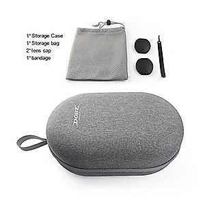VR Storage Bag Compatible for PS VR2, Carrying Case Cover for VR Gaming Headset Hard Travel Box for Virtual Reality Headsets Handle Protective Suitcase Pouch for VR Controller