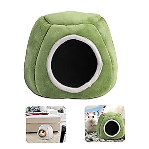 Guinea Pig Bed Hamster House Bed Hamster Beds Small Pet House Pet Winter House Hedgehog Hideout Winter Warm Hamster Nest Washable Small Animal House
