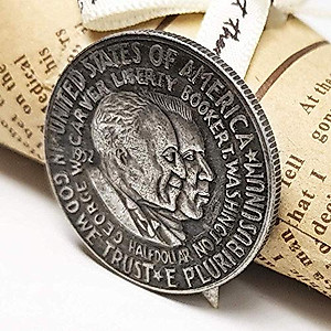 The 1952 George Washington Carver Half-Dollar Booker Washington Commemorative Coin, an Alternative to The Exquisite Ancient Chinese Coin of The United States