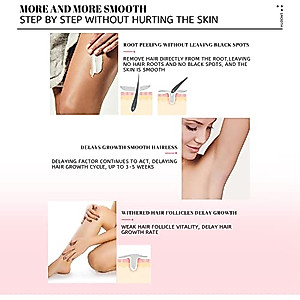 Nuttybuzzy Gentle Beeswax Mousse for Non-Irritating Moisturizing Hair Removal - Depilatory Spray Foam for Legs, Underarms & Body (100ML, 2Pcs)