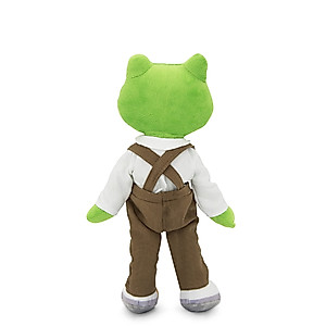Playtime by Eimmie Plushible Plush Rag Doll - Soft Dolls for Baby, Boys, Girls, Toddler, & Infants - Washable Fabric - Sensory Toys - 14 Inch - Frog Plush - Stuffed Rag Dolls for Babies