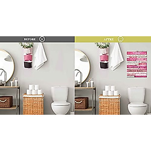 Pink Wall Decor - Inspirational Quotes Wall-Art - Motivational Bedroom Decor For Teen Girls - Office Gifts For Women With Framed Canvas Artwork Ready to Hang 15" W x 11.5" H