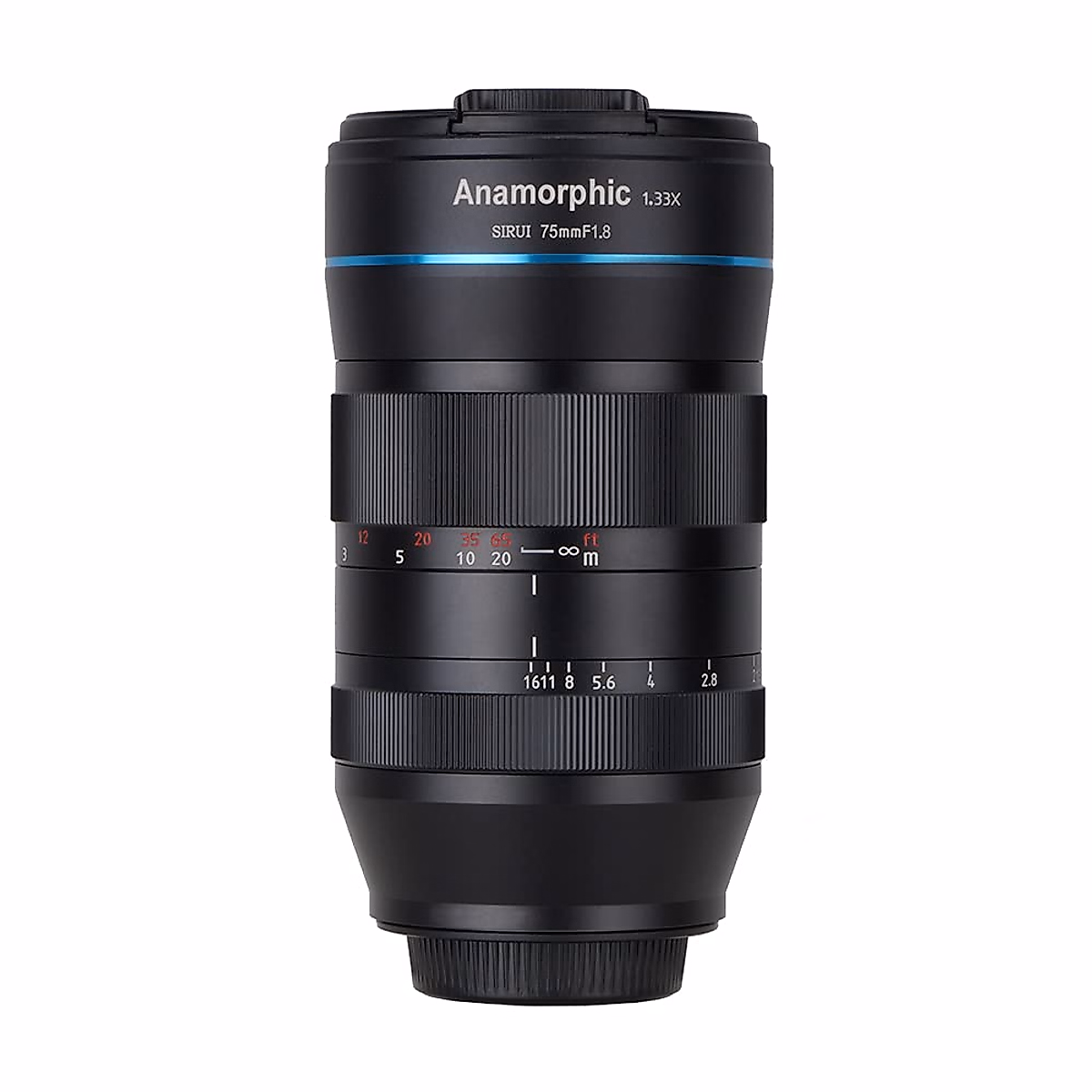 SIRUI 75mm F1.8 1.33X APS-C Anamorphic Lens for E Mount, Blue Flare