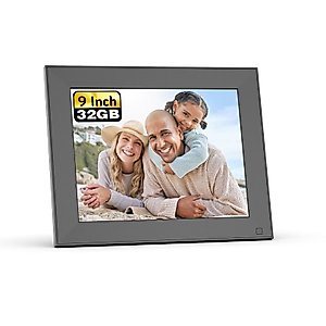 NexFoto Digital Picture Frame Wifi 32GB, Digital Photo Frame with Motion Sensor, Electronic Photo Frame with IPS, Instantly Share Photos Videos via App, Gift for Grandparents