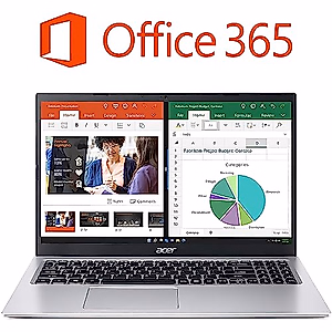 acer 2024 Newest Aspire 1 Slim Student Laptop Computer, 15.6" FHD Display, Intel Celeron Dual-core Processor, 4GB RAM, 128GB eMMC, 1-Year Microsoft 365, Business Laptop, Thin & Light, Win 11 Home S