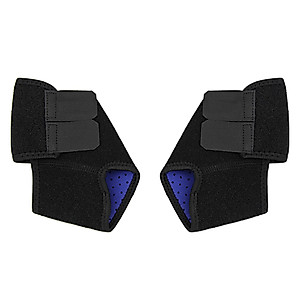 Kids Adjustable Compression Ankle Support Outdoor Sports Breathable Running Cycling Skating Dance Ankle Brace Protector Guard, 1 Pair, Black