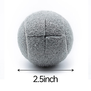 Magicorange 8 PCS Precut Walker Tennis Balls for Furniture Legs and Floor Protection, Heavy Duty Long Lasting Felt Pad Glide Coverings(Grey)