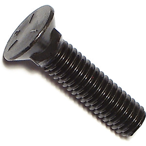 Hard-to-Find Fastener 014973294274 Grade 5 Plain Plow Bolts, 3/8-16 x 1-1/2, Piece-10