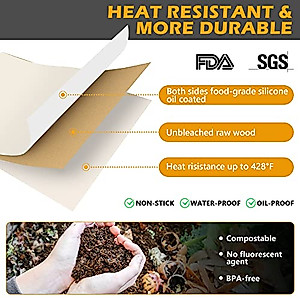 RoyalWare Air Fryer Liners 100 Pc Disposable Paper Liner – 7.9 Inch Non-Stick Round Parchment Paper – Oil Proof Heat Resistant Air Fryer/Baking Paper