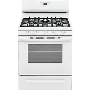 Frigidaire FCRG3052AW 30" Freestanding Gas Range with 5 Sealed Burners 5 cu. ft. Oven Capacity in White