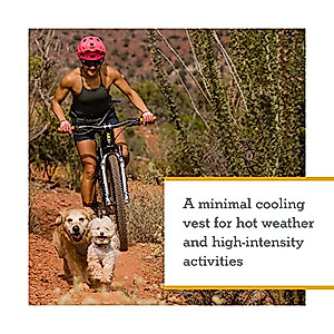 Ruffwear, Swamp Cooler Zip Dog Vest, Evaporative Cooling for Hot Weather, Aurora Teal, Small