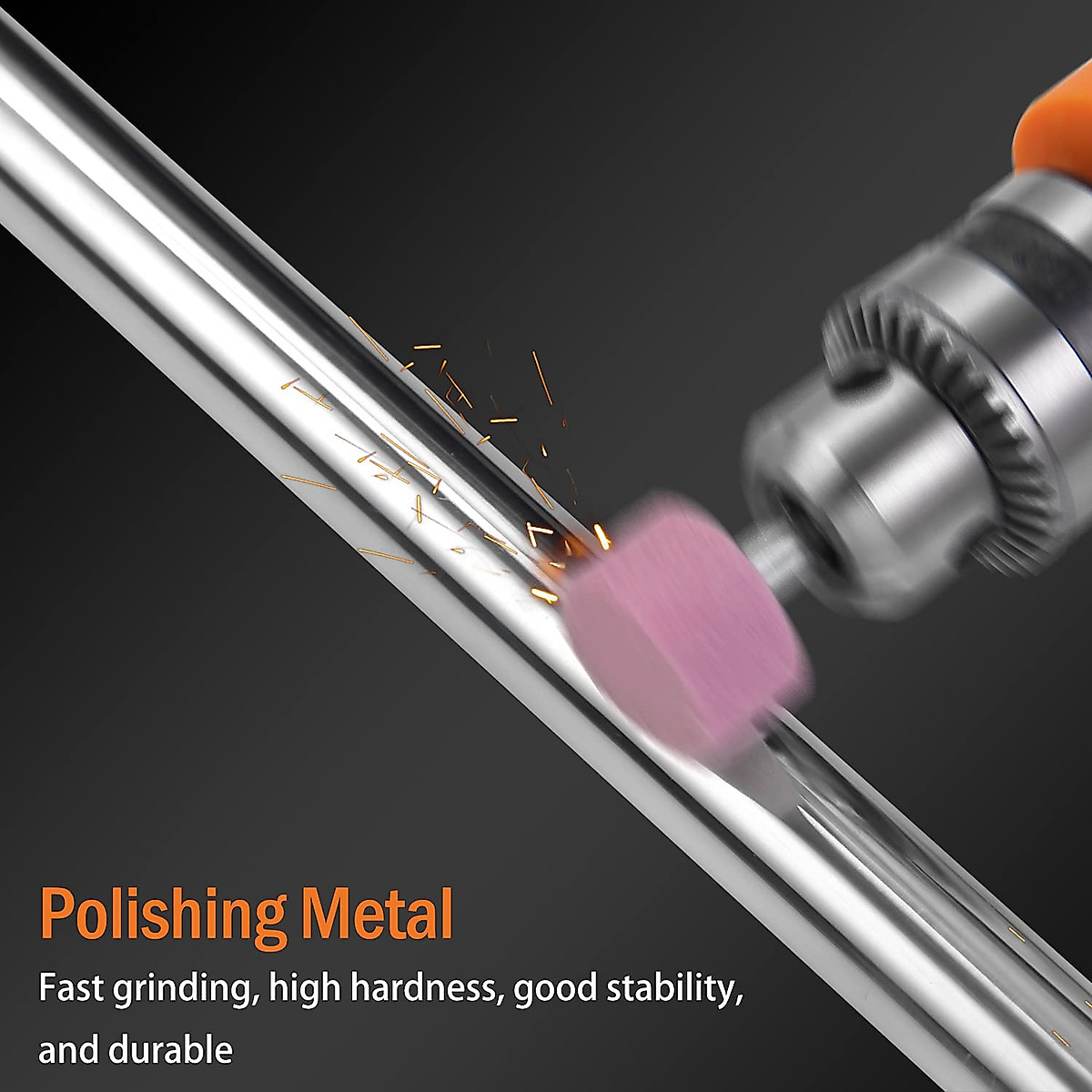 KSEIBI 689050 Grinding Stone Set of 5 Pc Stone Rotary Grinding Bits with 1/4 Inch Shank