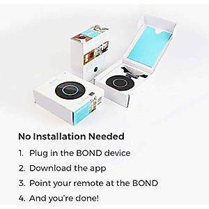 BOND | Add Wifi to Ceiling Fan, Fireplace or Motorized shades | Works with Alexa, Google Home | Remote Control with App | Works with iPhone or Android
