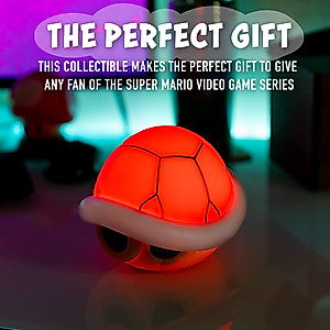 Paladone Super Mario Red Shell Light with Sound, Gaming Home Decor, Officially Licensed Nintendo Merchandise