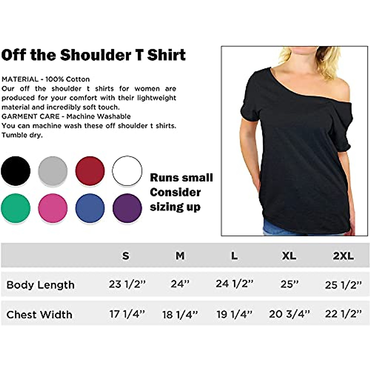 Awkwardstyles Three Sugar Skulls with Roses Off Shoulder Tops T-Shirt + Sticker Gift Black XL