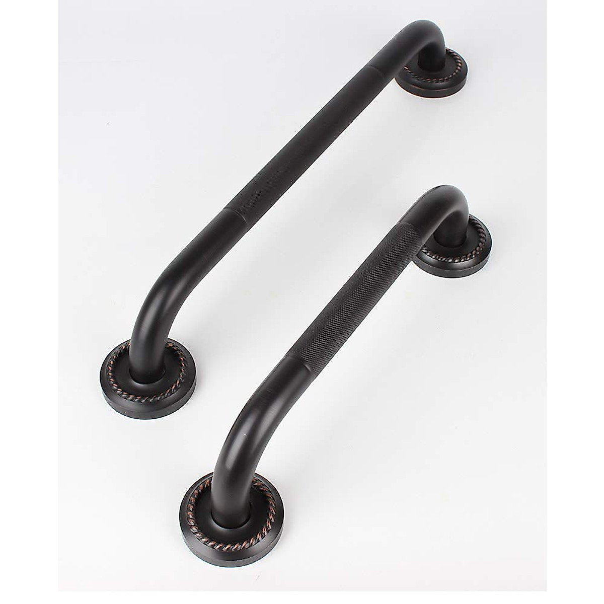700Brass 12-Inch Grab Bar Featuring Anti-Slip Handrail, Solid Brass, Oil Rubbed Bronze, Heavy-Duty Construction Armrest, Bathroom Bathtube Shower Safety Rail