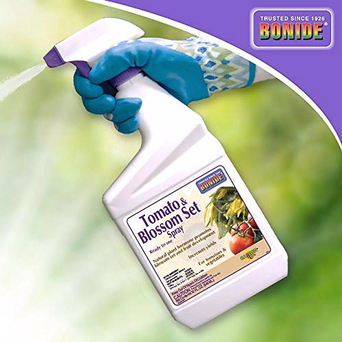 Bonide Tomato & Blossom Spray Set, 32 oz Ready-to-Use, Increases Harvest of Fruits & Vegetables in Home Garden
