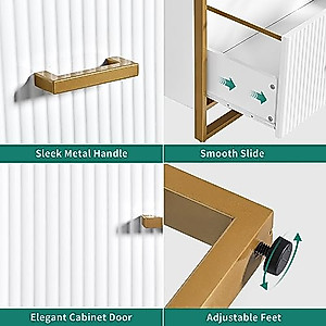 YITAHOME 2 Drawer File Cabinet, Large Lateral Filing Cabinet for Home Office, White