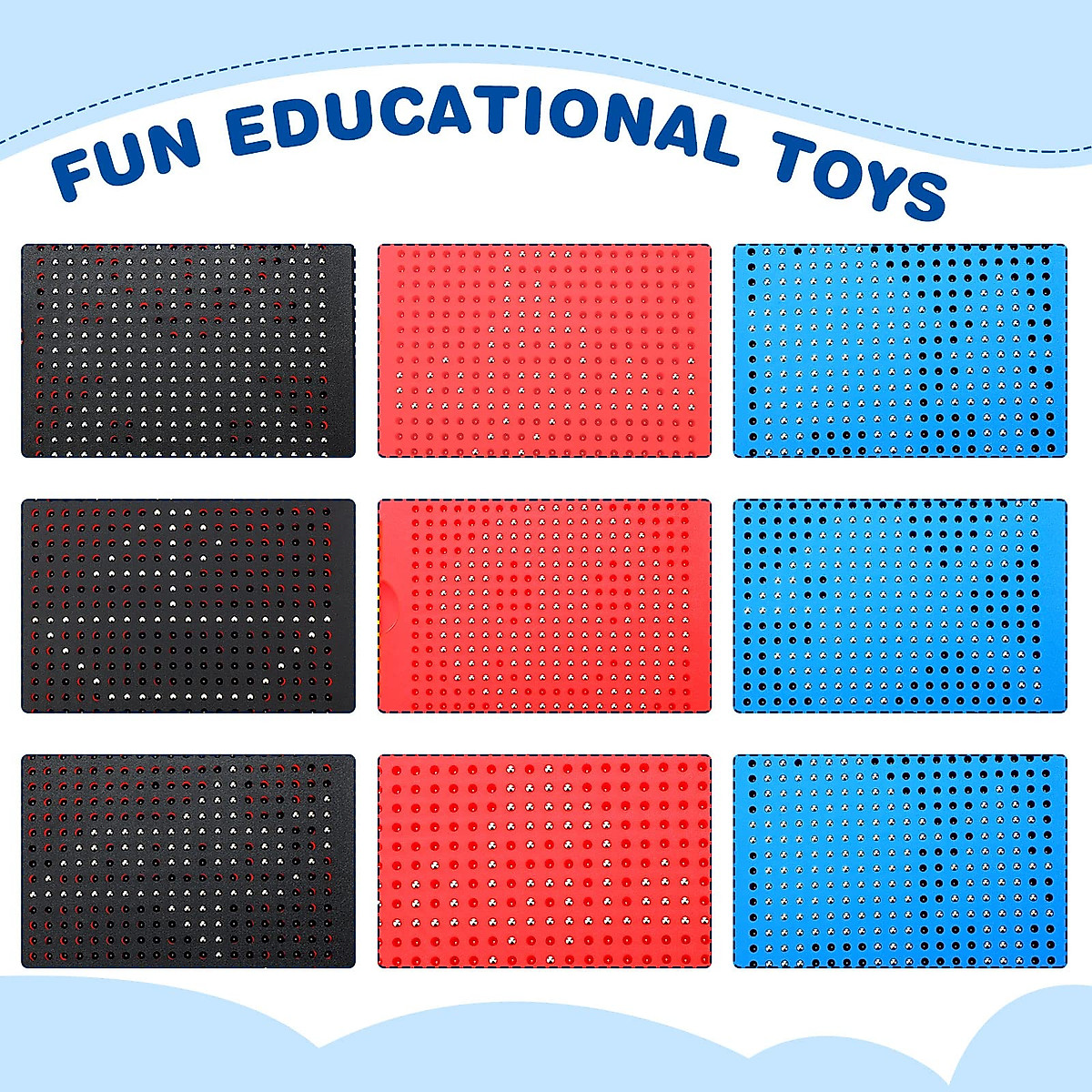 Yexiya 3 Packs Magnetic Drawing Board for Kids with Magnet Pen and Beads Magnetic Tablet Toy Learning Writing Board for Airplane & Car Ride Activities for Kids