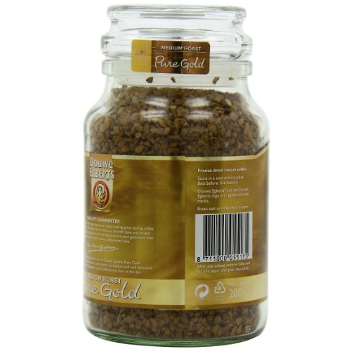 Douwe Egberts Pure Gold Instant Coffee, Medium Roast, 6.7-Ounce, 190g (Packaging May Vary)