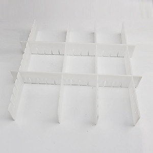 uxcell Plastic DIY Grid Drawer Divider Household Organizer 15 Pcs