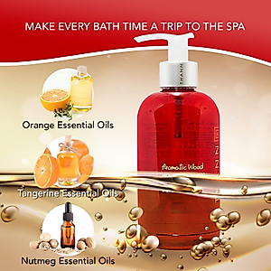 Thann Aromatic Wood Aromatherapy Hair Shampoo for Men and Women - Detoxifying Shampoo with Organic Olive Oil, Grape Seed Oil and Coix Extracts, Silicone & Paraben Free, Fresh Scent, 250 ML (8.5 Fl Oz)