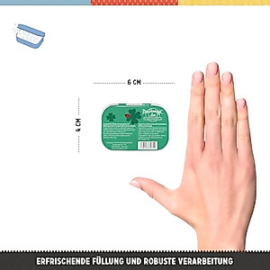 Nostalgic-Art Aqua Green Pill Dispenser, 1 Compartment, Rectangle, Sturdy, Reusable, Compact, 4 x 6 x 2 cm, 1 Count