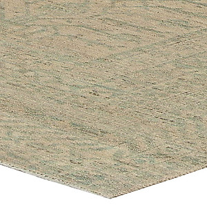 8' x 10' Modern Samarkand Taupe and Light Gray Handmade Wool Rug - N11061 Doris Leslie Blau