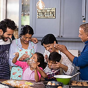 Kitchen Signs Farmhouse Kitchen Wall Decor Rustic Kitchen Wall Art-Come Gather in Our Kitchen-Kitchen Signs Wall Decor Size 16"x8"