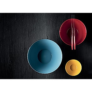 Guzzini My Fusion Black and Red 1.2 Quart Bowl