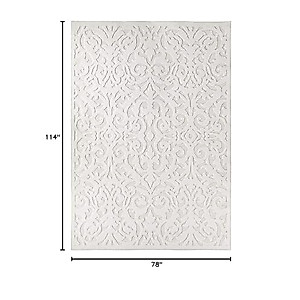 My Texas House by Orian Indoor/Outdoor Lady Bird Area Rug, 6'6" x 9'6", Natural