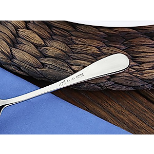 Artaste 59342 Rain 18/10 Stainless Steel Salad Fork, 7", Set of 12, Silver