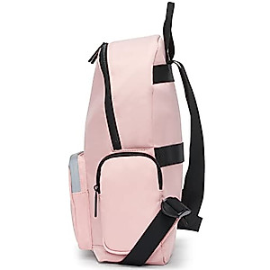 Calvin Klein Women's Basic Side Front Zipper Pocket Backpack, Mellow Rose, One Size