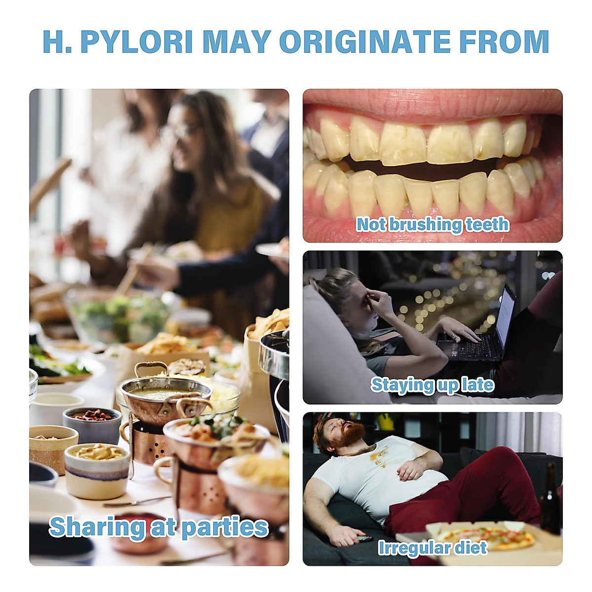 HANASCAR H Pylori Test Kit, Helicobacter Pylori Test Kits at Home, 99.5% Accuracy, Results in 10-15 Minutes, Easy to Use