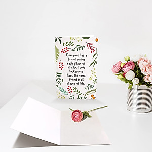 Best Friend Forever Card, Best Friend Birthday Card, Bday Card for BFF Bestie, Friendship Greeting Card, Have The Same Friend In All Stages Of Life