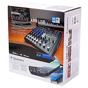 PreSonus StudioLive AR8 USB 8-Channel hybrid Performance and Recording Mixer