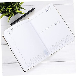 Abaodam 2pcs agenda book office accessory a5 daily planner notebook notebook daily use note pads academic planner 2024 Paper calendar book