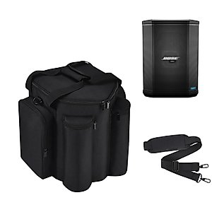 YipuVR Travel Case for Bose S1 Pro/S1 Pro +, Soft Carrying Bag Compatible with BOSE S1 Pro / S1 Pro Plus Portable Bluetooth Speaker,Speaker Cover with Shoulder Strap-Only Case