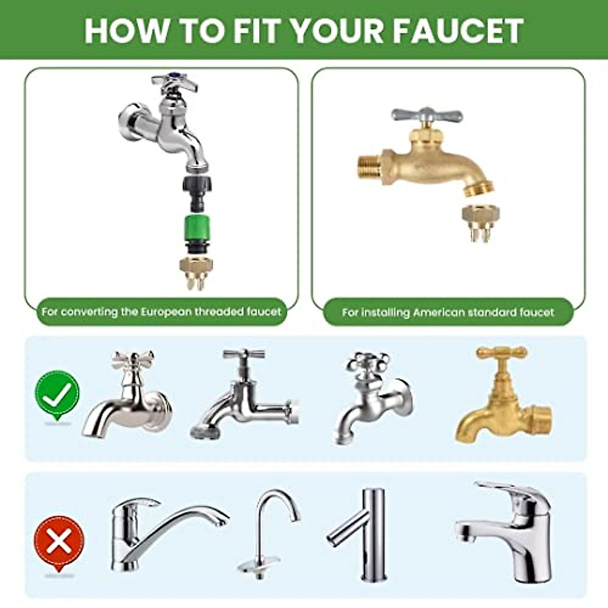 2023 New Upgraded Irrigation System, 131.2ft/40M Drip Irrigation Kit, 174Pcs Garden Plant Watering System with 3 Kinds of Adjustable Nozzles, 4 in 1 Faucet Connector, Tubing Valve for Free Control