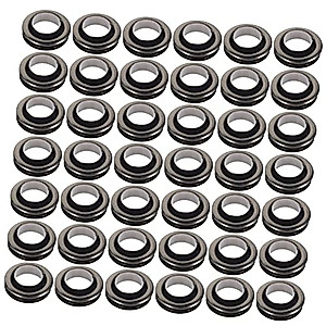COHEALI 50 Sets Air Eye Button Double Sided Curtains DIY Crafts Piercing Kit Sewing Eyelets Snap Fasteners Kit Grommet Tools Copper Black Bags Piercing Set Button Fastener DIY Kits