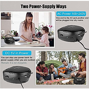 Gelielim Portable CD Boombox with Remote, FM Stereo Sound System, Bluetooth, Karaoke, Playback CD/MP3, Front Aux-in Port, Headphone Jack, Tiny Body, LCD Display, Supported AC/DC