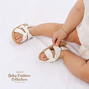 Baby Girl Sandals Summer Shoes Bowknot Soft Sole Infant Girls Princess Dress Flats First Walker Shoes 6-12 Months