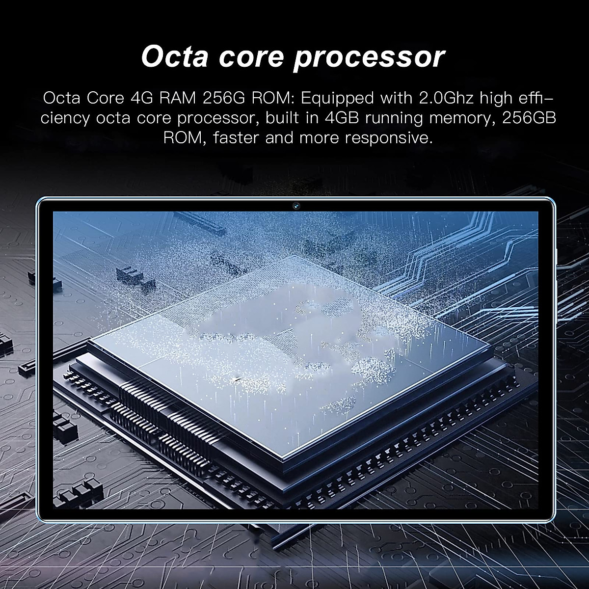 10in Tablet for 11, 4G Network Calling Phone, Dual SIM Card Slot, Octa Core 4GB RAM 256GB ROM, 5G WiFi Mini Tablet PC, Gifts for Kids, 7000mAh Battery (Silver)